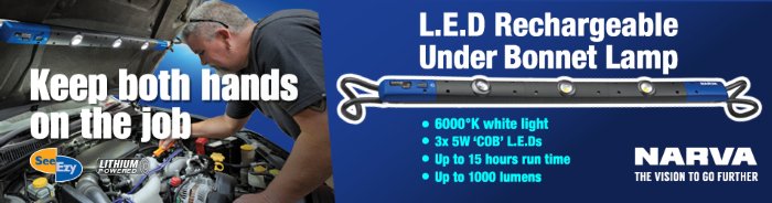 Narva’s new SeeEzy Rechargeable L.E.D Under-bonnet Light