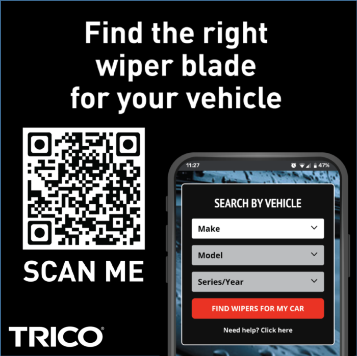 Find the right wiper fitment, for your vehicle, every time with TRICO